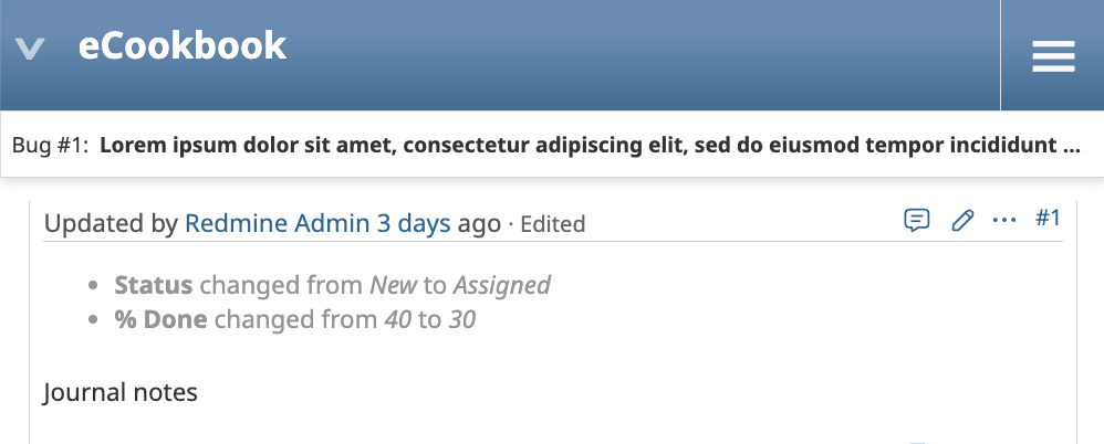 Feature #42684: Add a sticky header to keep the issue subject visible on scroll - Redmine